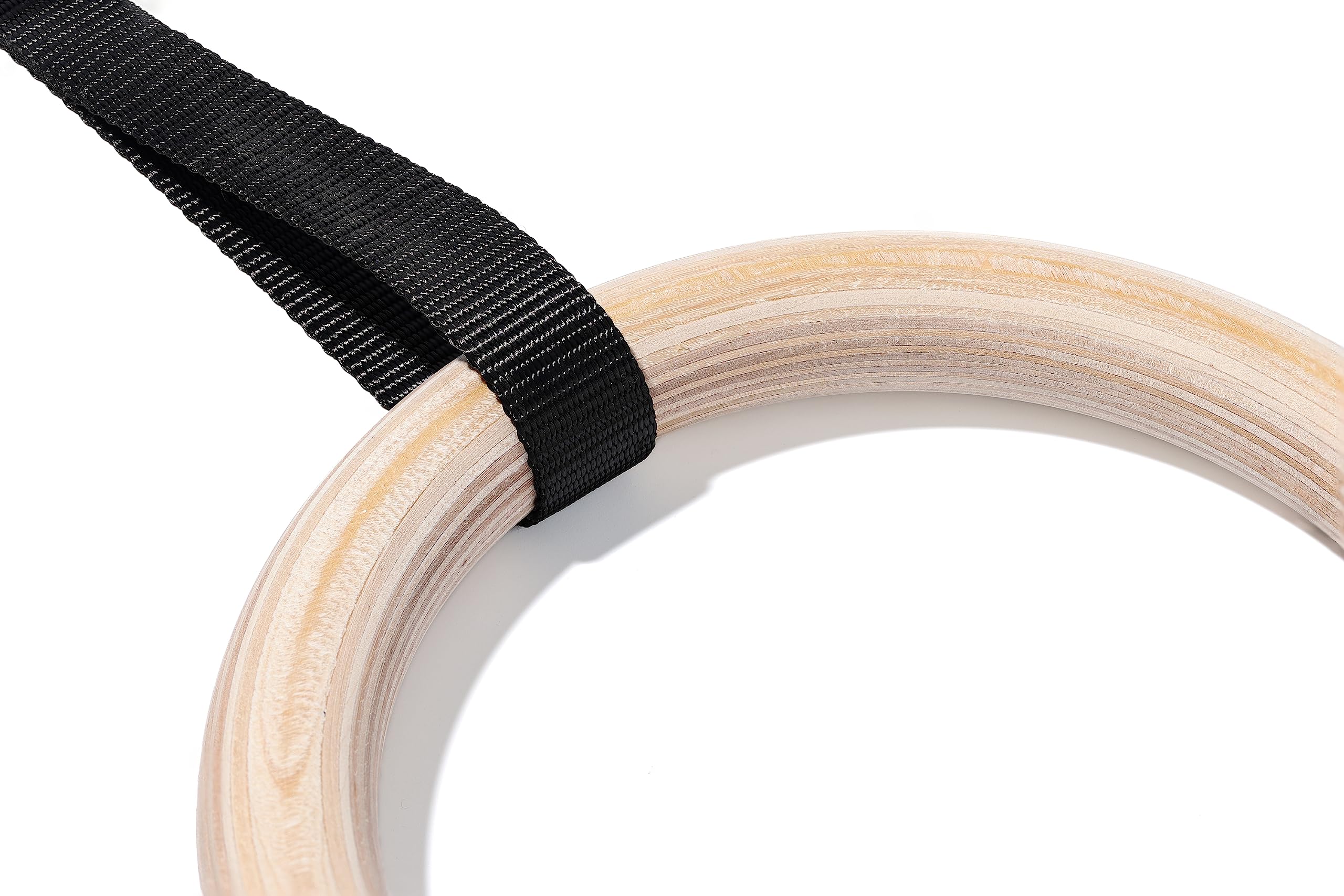NEXPRO Wood Gymnastic Ring Olympic Strength Training Gym Rings Wooden