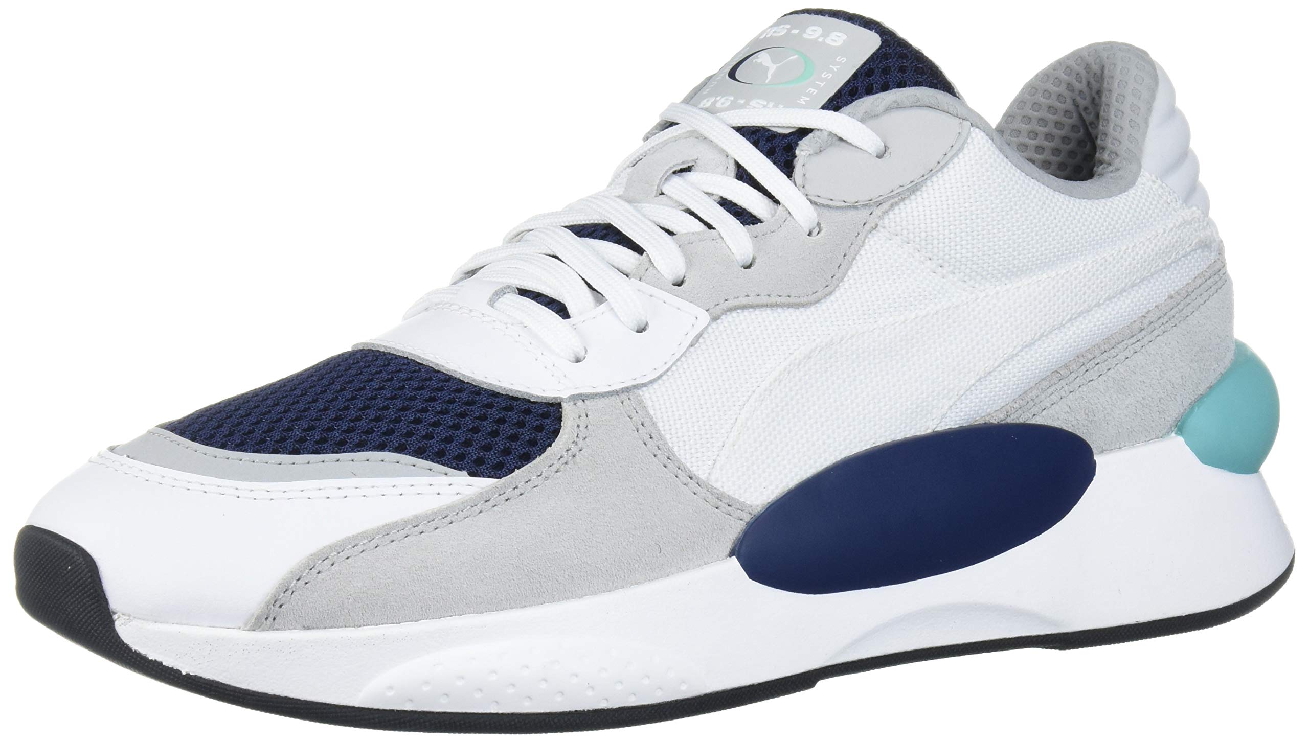 PUMA RS 9.8 Sneaker, White-Peacoat-h, 11.5 M US