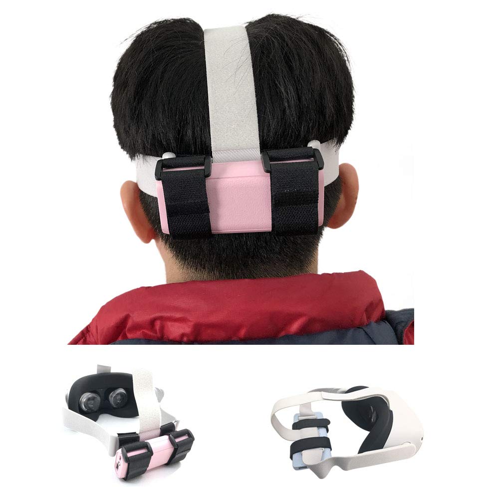 Universal Battery Kit Compatible for Oculus Quest 2 Accessories Battery Holder, Fit Any USB Power Reusable Cinch Straps Hold Strong Elastic Hook and Loop Storage Straps(Not Include Power Bank)