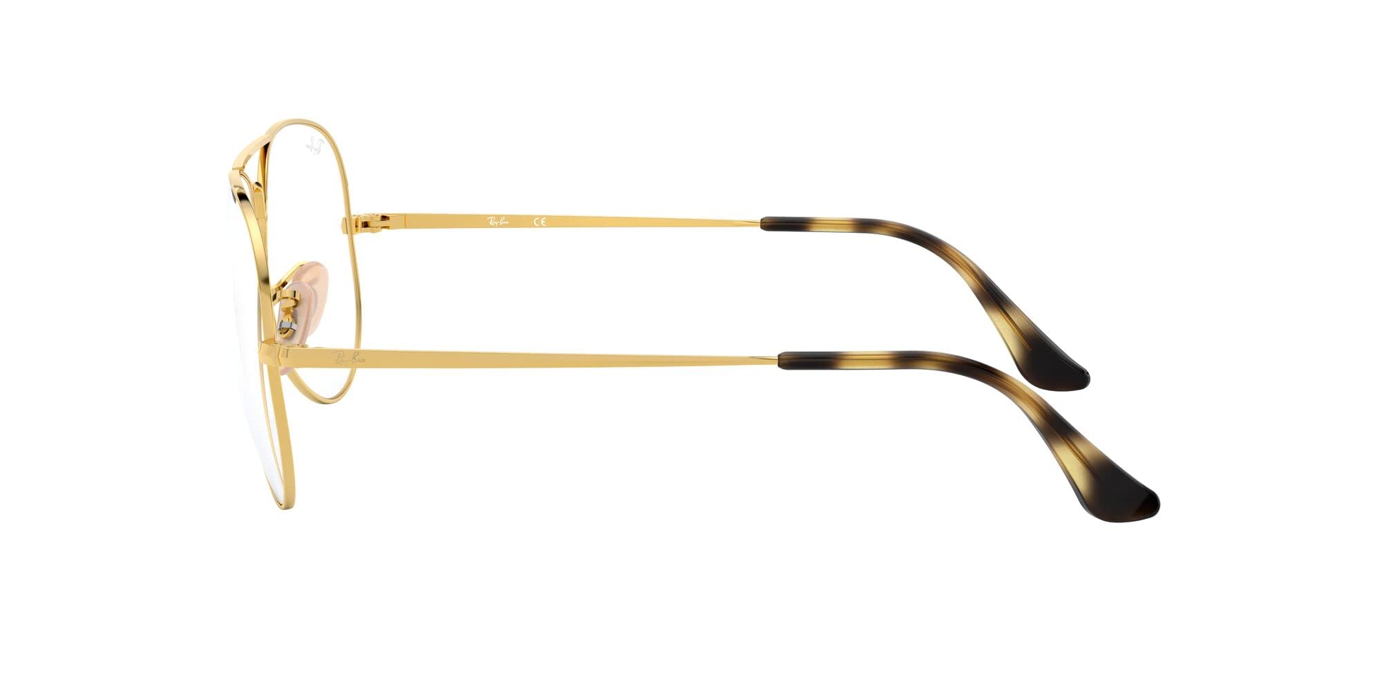 Ray-Ban Rx6489 Aviator Prescription Eyeglass Frames, Arista/Demo Lens, 58 mm