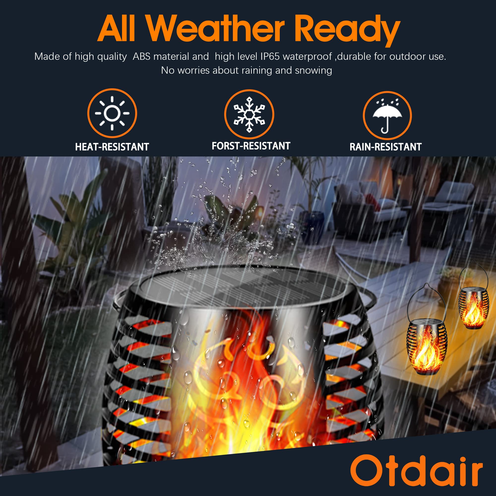 Otdair Solar Flame Lights (51LED 4PACK)