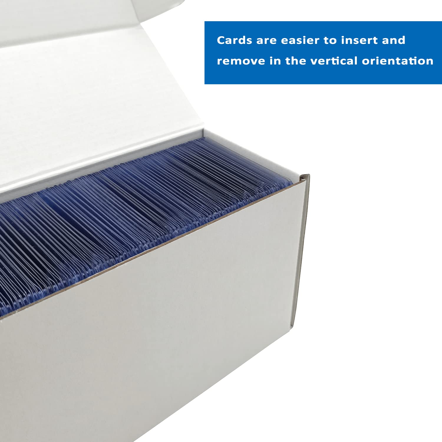 Toploader Storage Box, Trading Card Toploader Storage Box, Card Holder Box for Sports Cards in Toploader, 8 Count