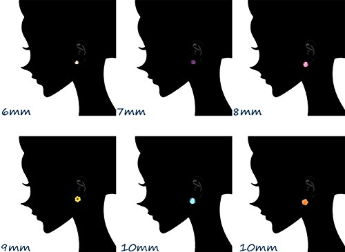 Pibupibu 30 Pairs Mix Pearls Ball Daisy Rose Flower Assorted Earrings Studs Set, Hypoallergenic (30 Balls+Flowers)