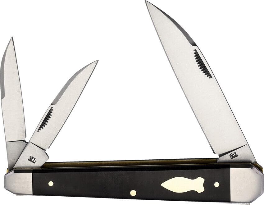 PIÑATAS OLE Reserve Whittler Black Micarta Folding Stainless Pocket Knife 022 871374500225