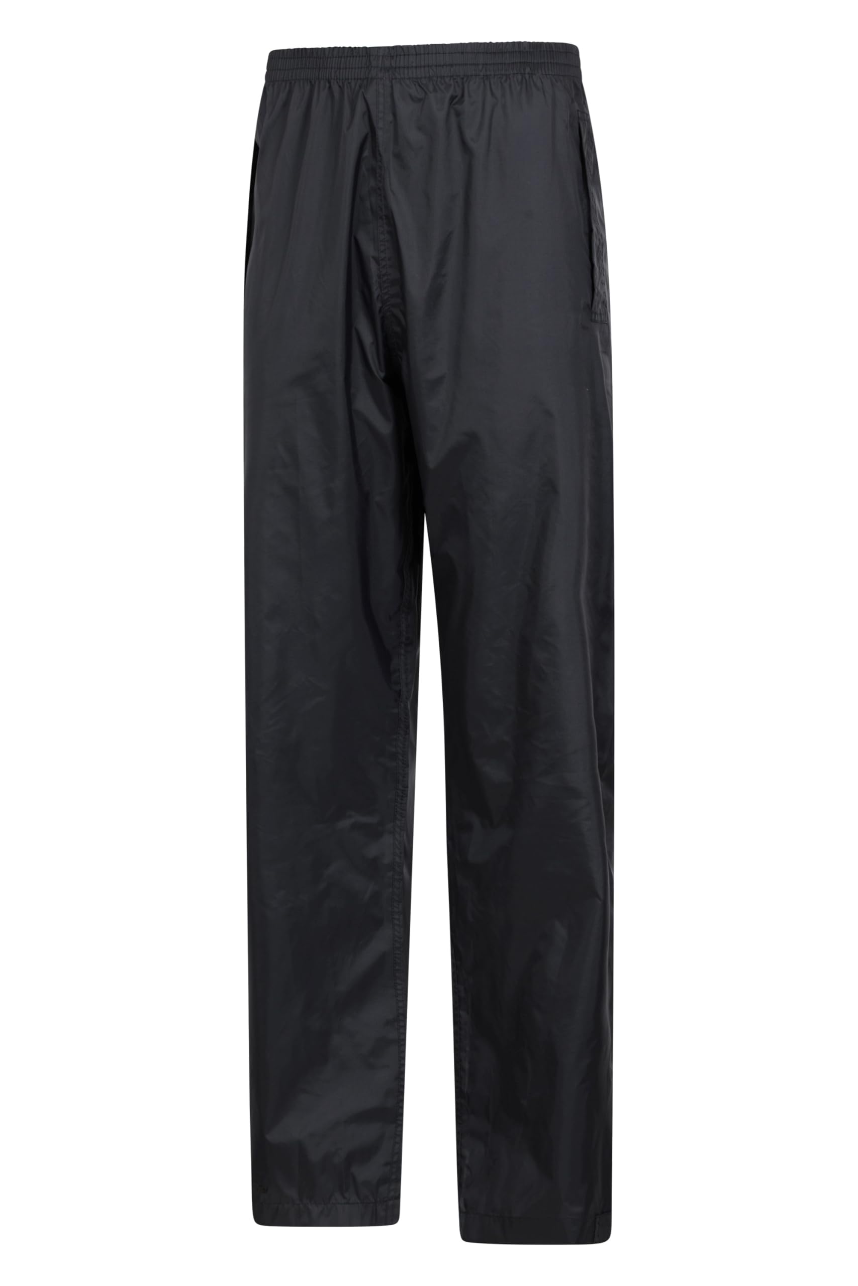 Mountain Warehouse Pakka Womens Waterproof Rain Over Pants - Packaway Bag Black 8