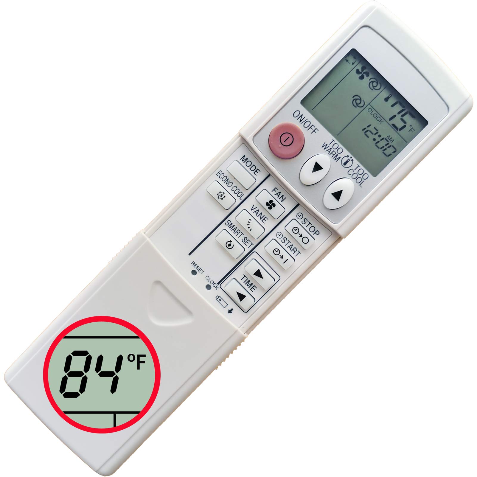 Replacement for Mitsubishi Electric Mr Slim U01A04426 Air Conditioner Remote Control KM15F