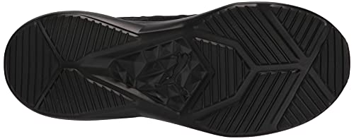 PUMA Women's Softride Enzo NXT Shine Lace Up Sneaker Black/Gold 6 Medium US
