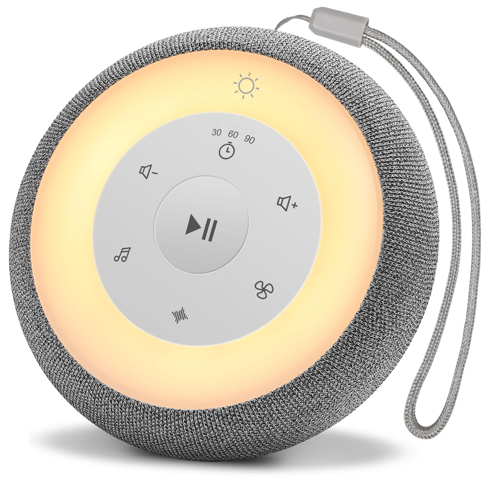 White Noise Machine, Sleep Sound Machine with Baby Night Light, 26 Soothing Sounds and 32 Adjustable Volume, Timer and Memory Function, Sound Machine for Baby, Adults, Home, Office, Travel