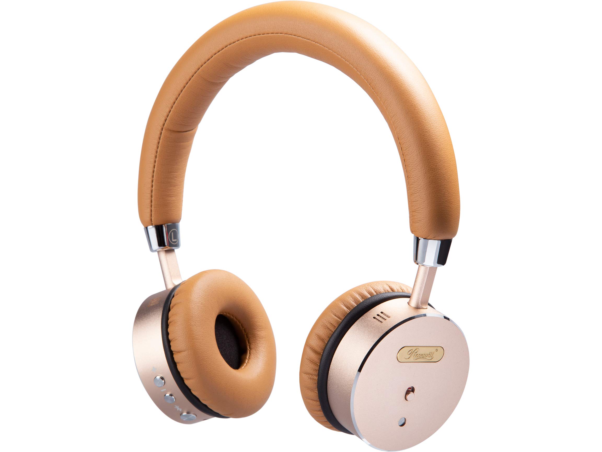 Rosewill Active Noise Cancelling On-Ear Bluetooth Headphones, Rechargeable with up to 16 Hours of Playtime, 33 feet Range and 40mm Driver, RW-TH68N