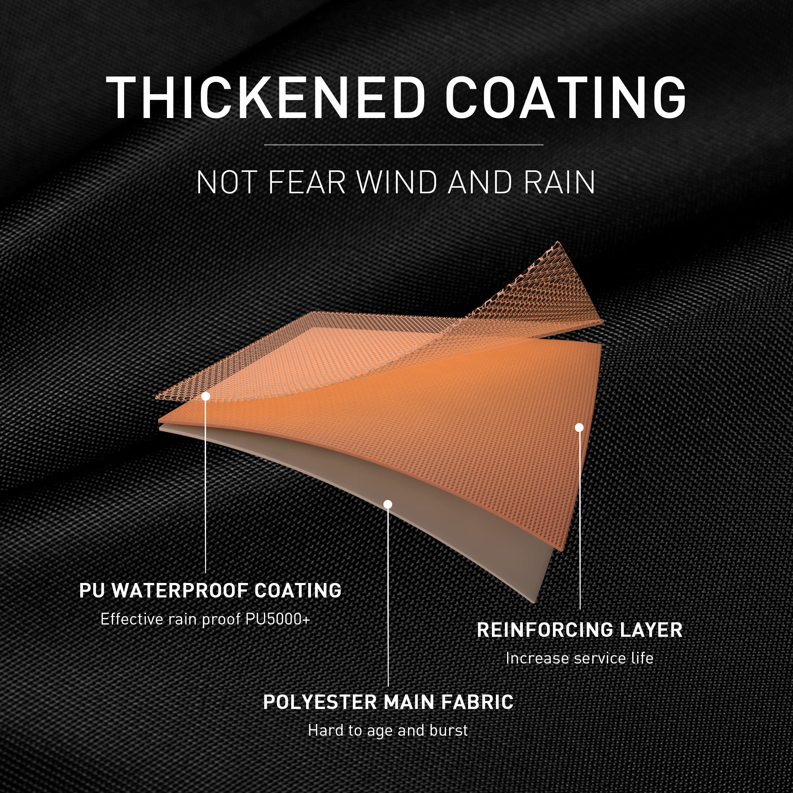 TORUK 10x10Ft Camping Tarp Waterproof | Portable Lightweight Hammock Tarp | Multifunctional Hammock Rain Fly for Camping Hiking Fishing Picnic (Black)