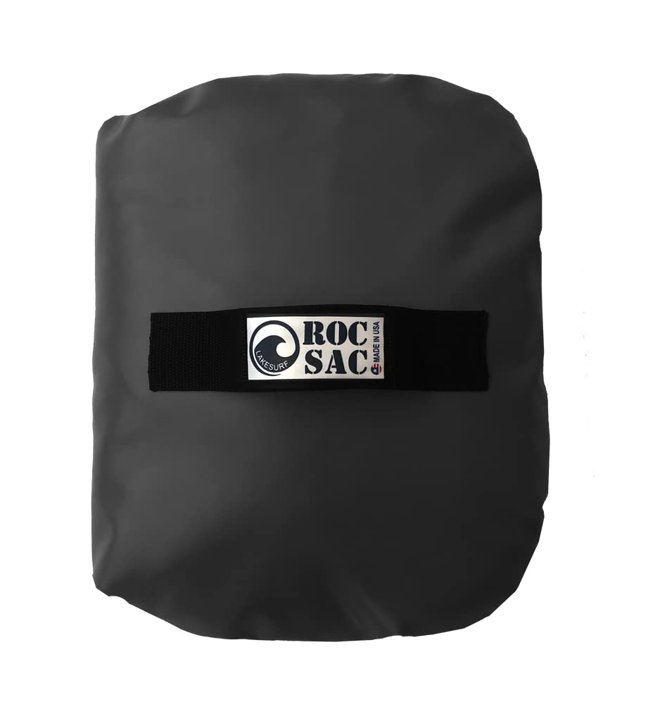 ROC SAC Ballast Bag, 40 to 60+ Pound Capacity, for Wakesurfing and Wakeboarding (Black, Empty) (1)