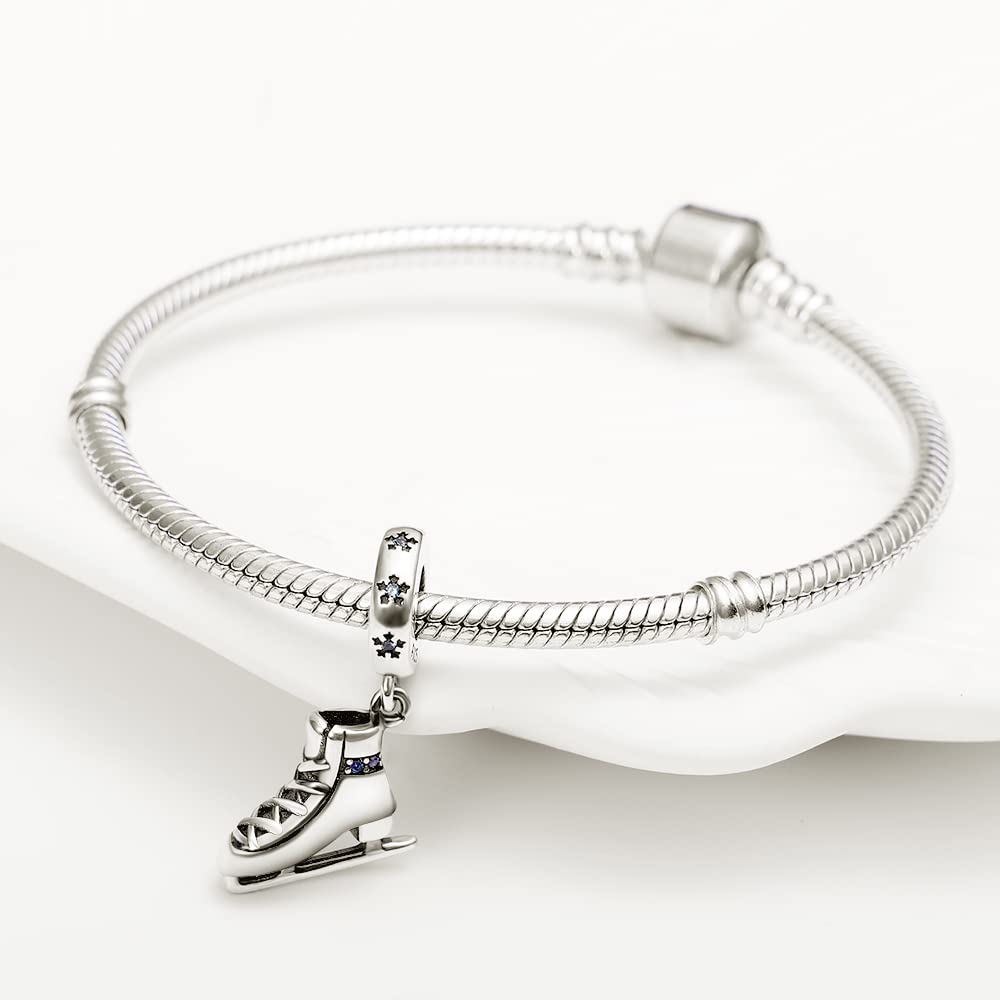 TINSLO Classic Charm For Women Charm Bracelet, 925 Sterling Silver Pendant Pendant Beaded Gift, Can Be Matched For Women