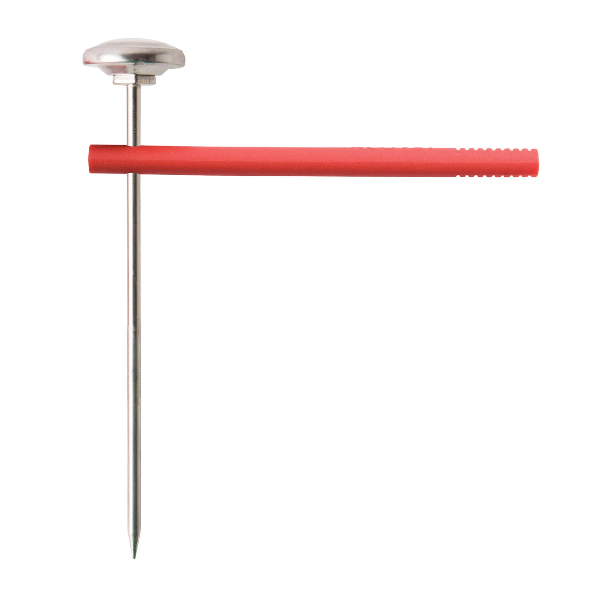 Taylor Instant Read Analog Meat Food Grill BBQ Cooking Kitchen Thermometer with Red Pocket Sleeve Clip, 1 Inch Dial