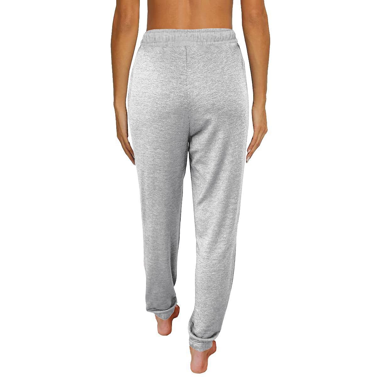 Wsirmet Womens Sweatpants Lightweight Running Drawstring Joggers with Pockets Tapered Casual Lounge Pants