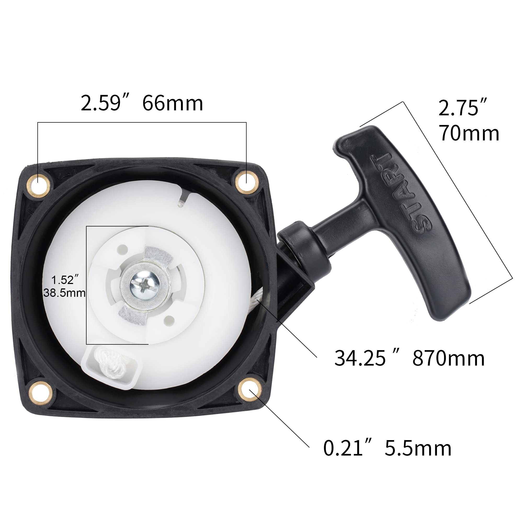 MTATCN Pull Starter Recoil Assembly Repalcement for Backpack Blower 150 BF 150 BT 350 BF 350 BT EB630 EB630(EPA) EB630RT EB630RT (EPA)