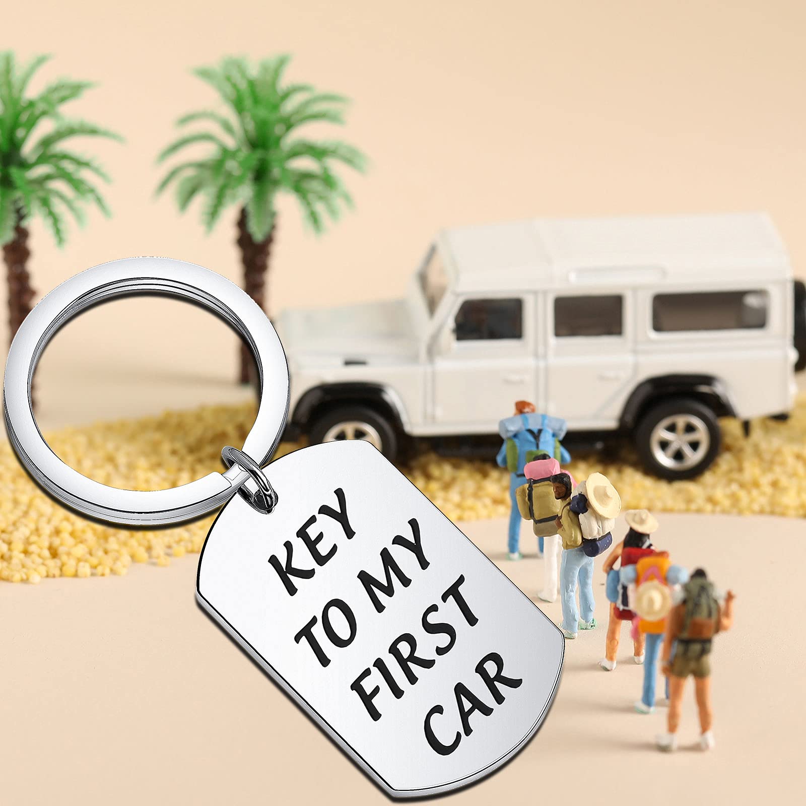 TGBJE First Car Gift For Teens Key To My First Car New Driver Gift Drivers License Keychain Gift First Car Souvenir Gift (first car key)