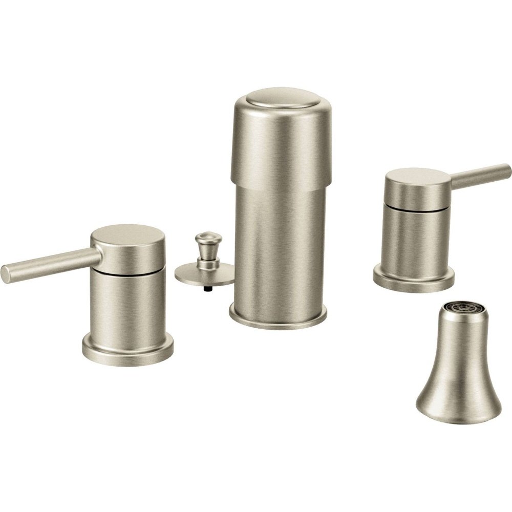 Moen T5191BN Align Two-Handle Bidet Faucet Trim Kit, Valve Required, Brushed Nickel