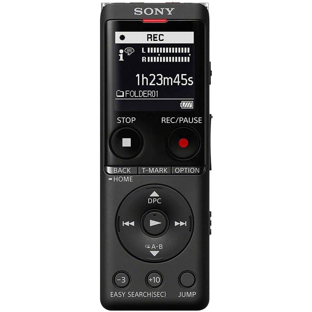 Sony Icd-UX570 MP3/LPCM Digital Voice Recorder (Dictaphone) with Built-in USB, 4GB, OLED Screen - Black