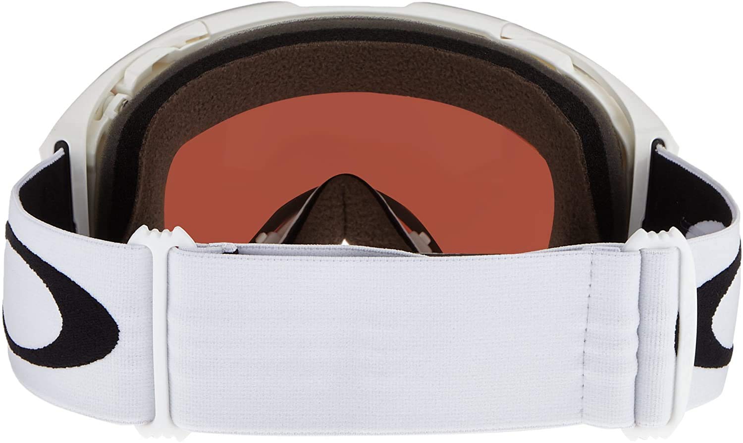 Oakley Men's Airbrake XL Snow Goggles, Polished White, Prizm Black Iridium, Large