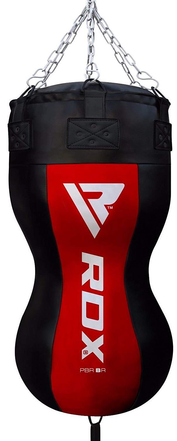 RDX Body Punching Bag UNFILLED - Uppercut Heavy Duty Hanging Chains - Punch Training Gloves for Boxing, MMA, Kickboxing and Muay Thai