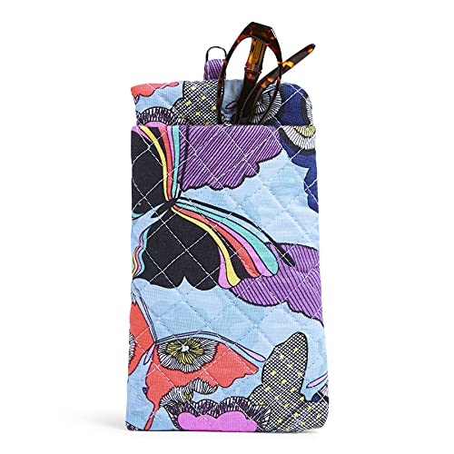 Vera Bradley Women's Cotton Double Glasses Case, Butterfly By - Recycled Cotton, One Size