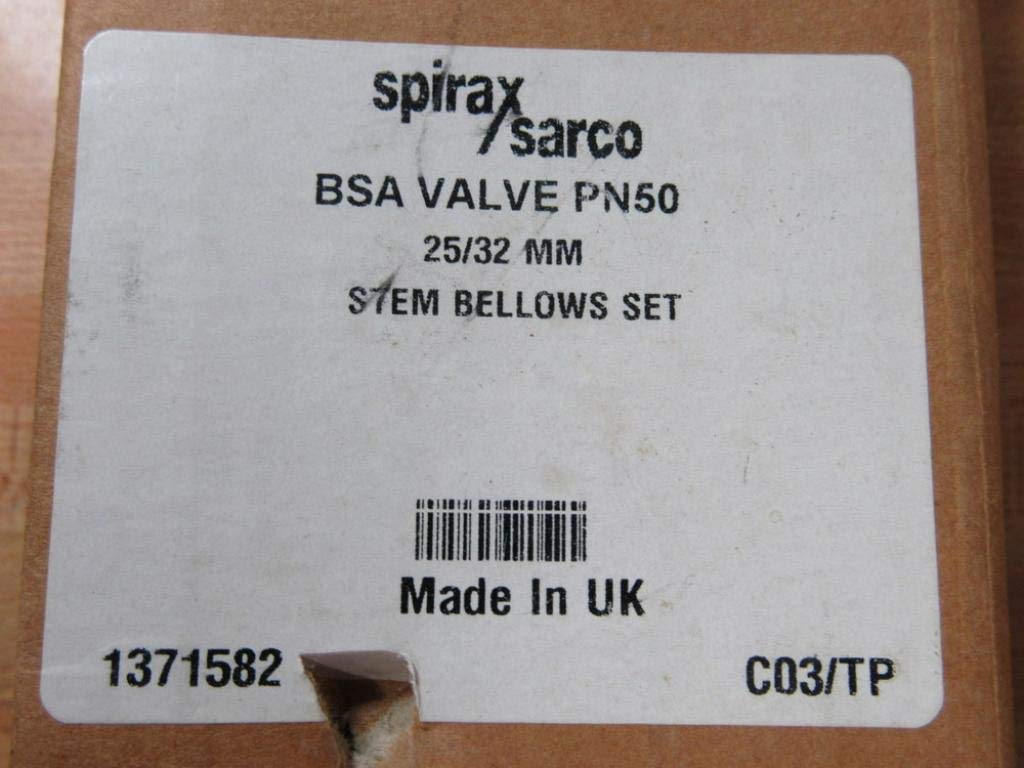 Spirax Sarco 1371582 Stem Bellows Set IM-P137-02