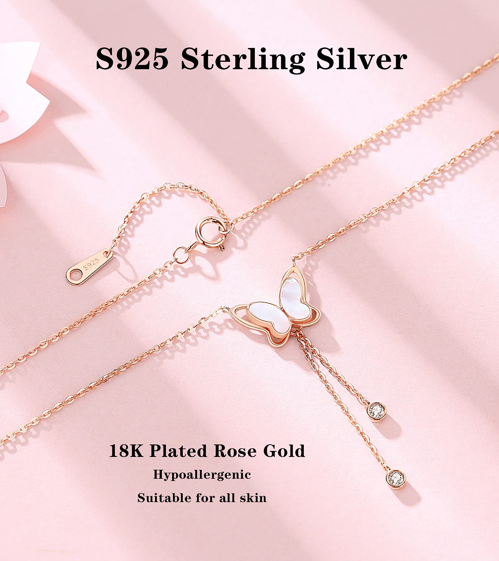 VIGG Sterling Silver Butterfly Necklaces 42 reviews 4.2