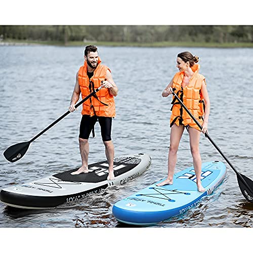 Tidal King California 10' 6” x 33” Wide & Extra Stable Stand Up Paddle Board ISUP - with Adjustable Paddle, Pump, Leash & Backpack - Standard SUP or Kayak Option