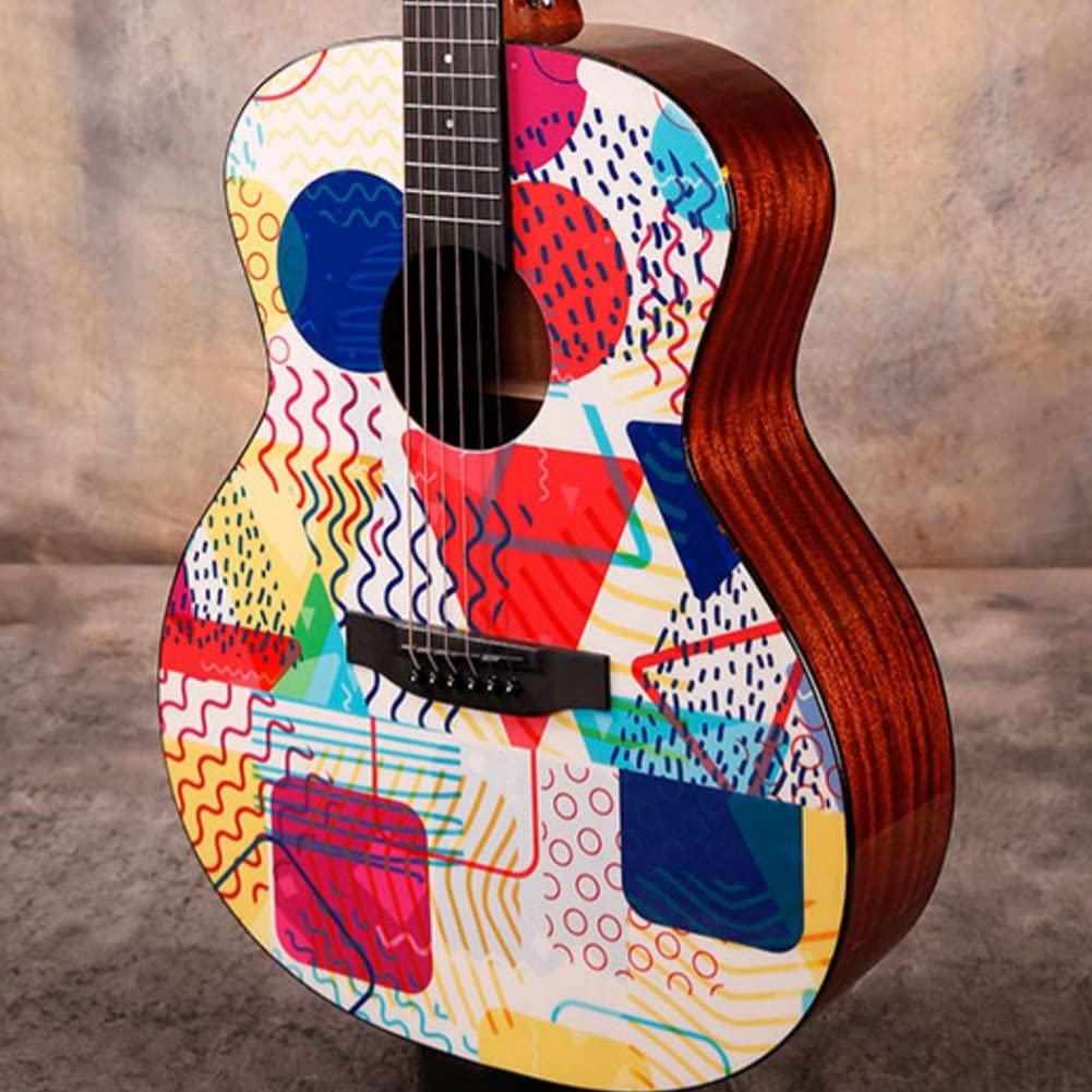 YYFANG Folk Guitar, Excellent Resonance Characteristics, Wide Dynamic Range, Smooth and Bright Sound Quality, Excellent Stability, Precise and Stable Tuning (Color : Natural, Size : 40 inches)