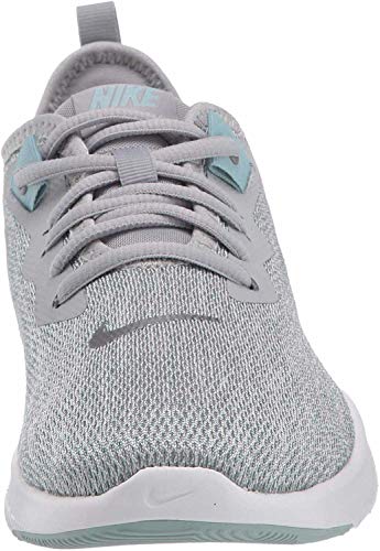 Nike Women's Flex Trainer 9 Cross, Wolf Grey/Pure Platinum-Ocean Cube-White, 7 Regular US
