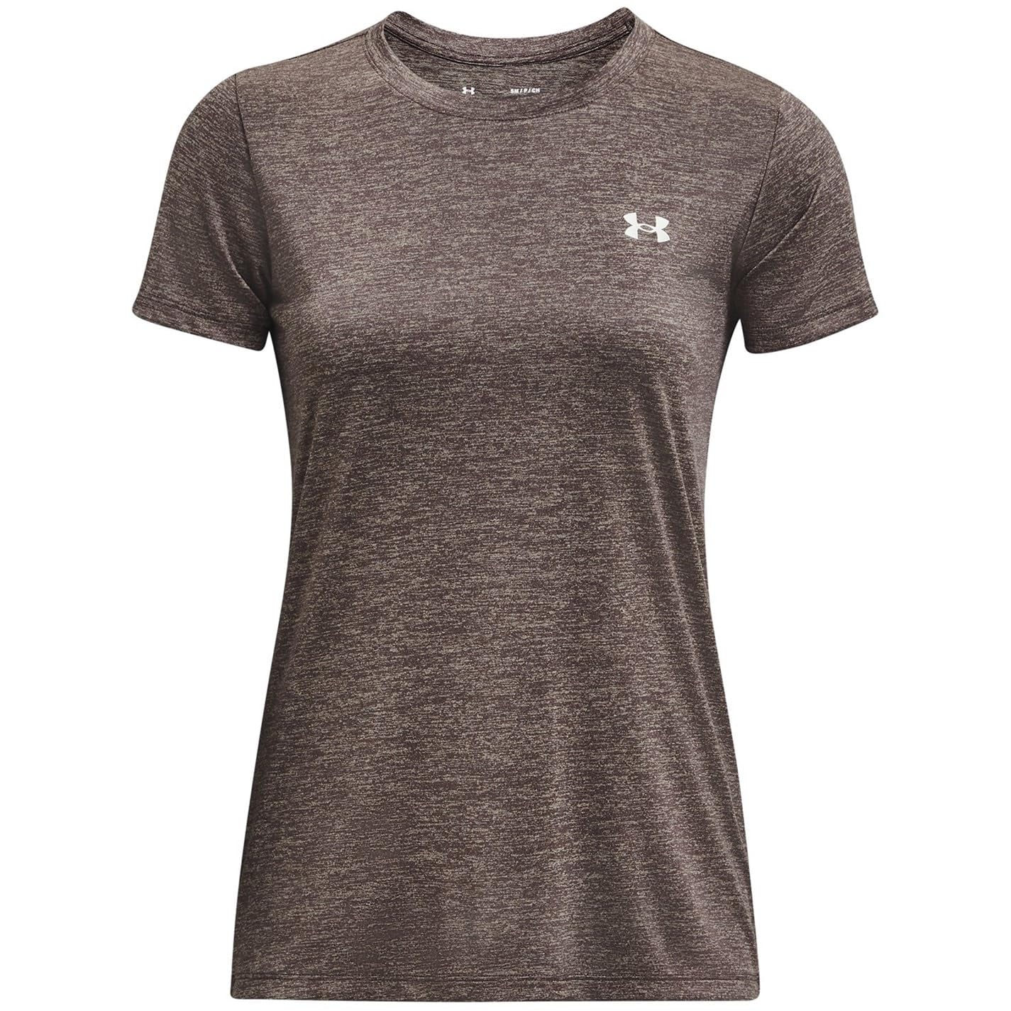 Under Armour Womens Tech Twist T-Shirt, (433) Glacier Blue/White/Metallic Silver, Large