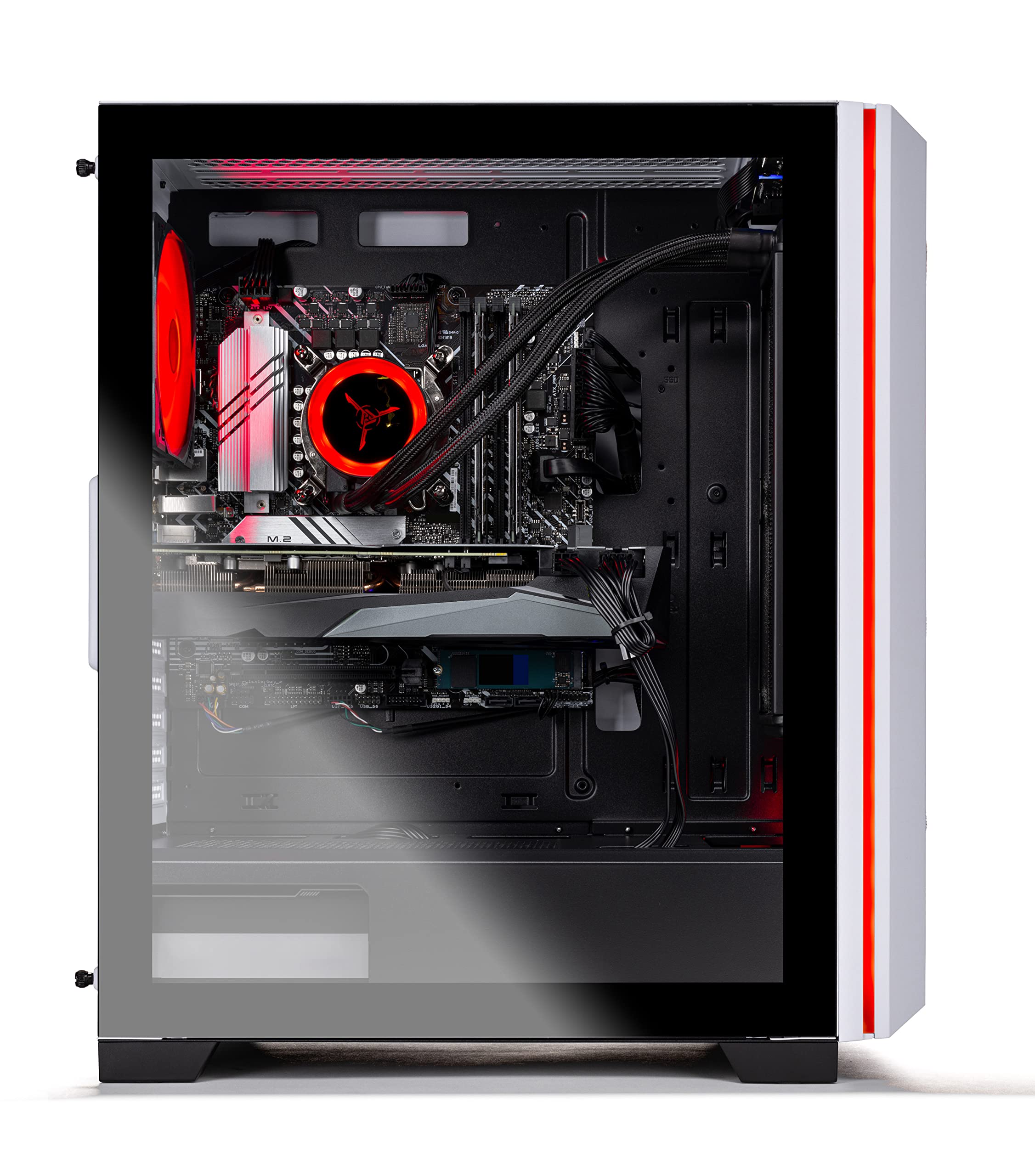 Skytech Gaming Chronos Gaming PC Desktop β Intel Core i7 12700F 2.1 GHz, NVIDIA RTX 4070, 1TB NVME SSD, 16GB DDR4 RAM 3200, 750W Gold PSU, 240mm AIO, 11AC Wi-Fi, Windows 11 Home 64-bit,White