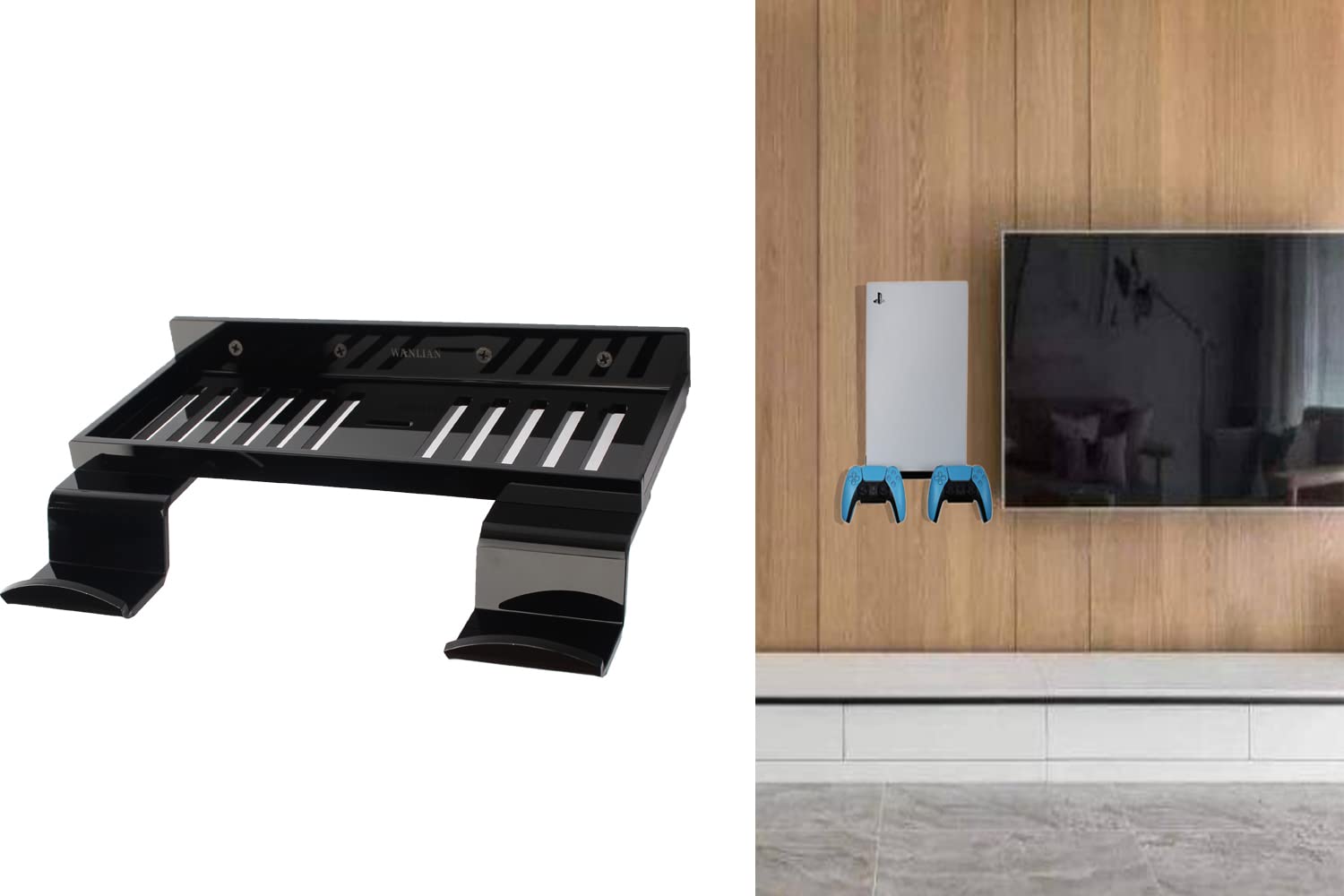 Wall Mount for PS5,Acrylic Bracket Compatible with PS5 Wall Mount, for Playstation 5 Wall Mount
