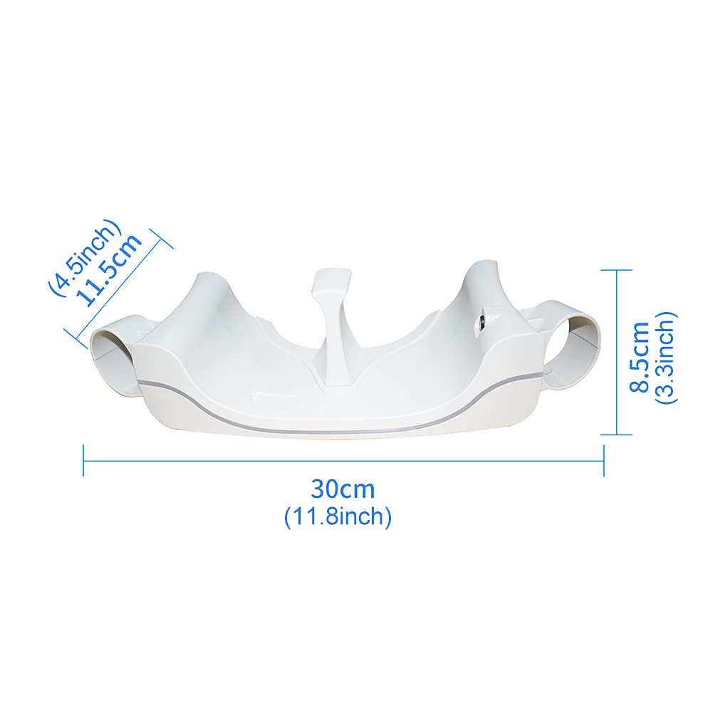 Station VR Charger Base Wall Mounted Fast Easy Install Fit for Oculus Quest 2(White)