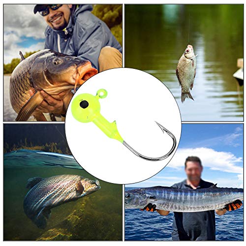 Yeuipea Fish Hook Set, 20PCS Compact Professional High Strength Corrosion Resistance Fish Hook Outdoor Fishing Tool Accessory