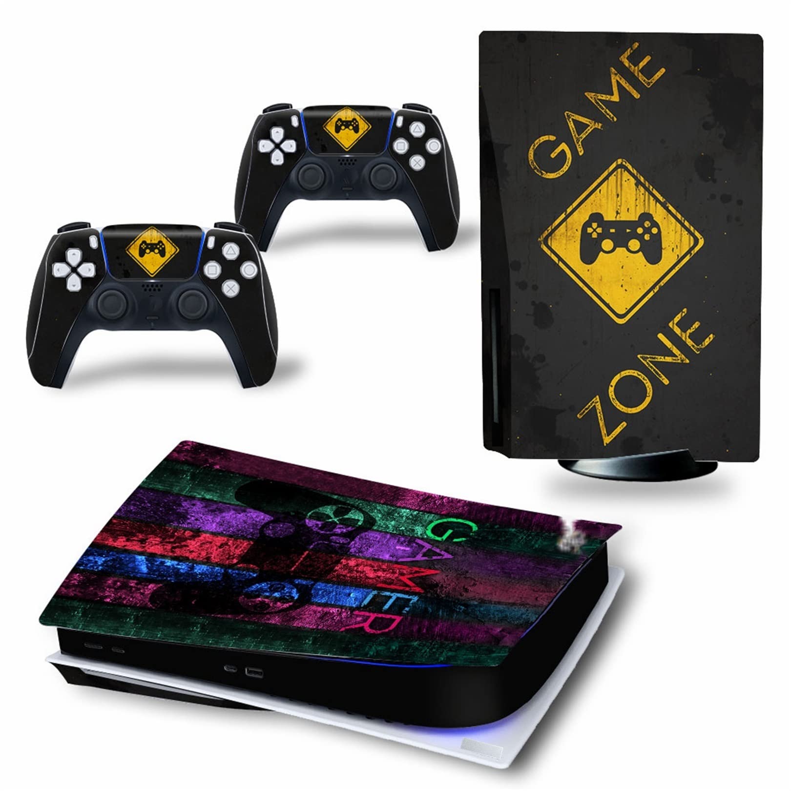 Top factory BUCEN for PS5 Skin Disc Edition & Digital Edition Console and Controller Vinyl Cover Skins Wraps Scratch Resistant, Compatible with for PS5 177249 Anti Scratch (Size : Disc Version)