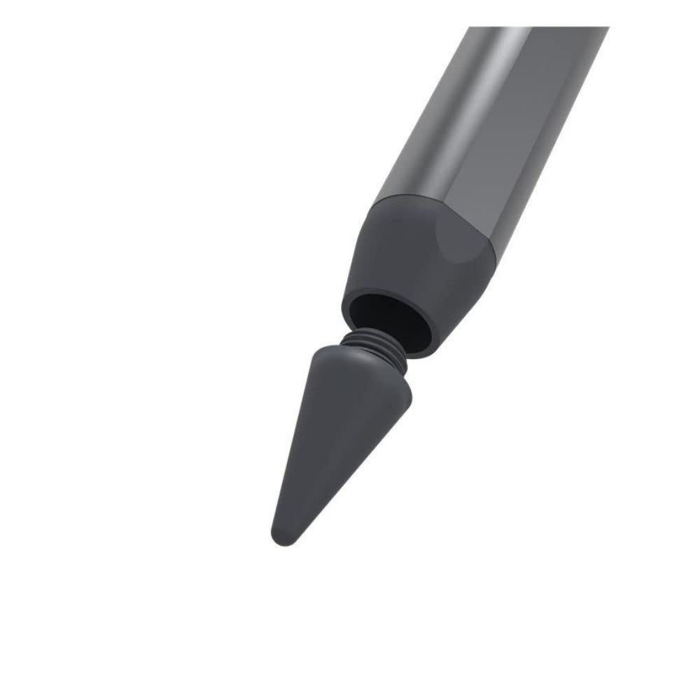 ZAGG Pro Stylus Replacement Tips - 4 Pack - Easy Screw-On Design for Precise, Tilt-Sensitive Drawing and Note-Taking - Compatible with iPad, iPad Pro, iPad Air, and More, Black