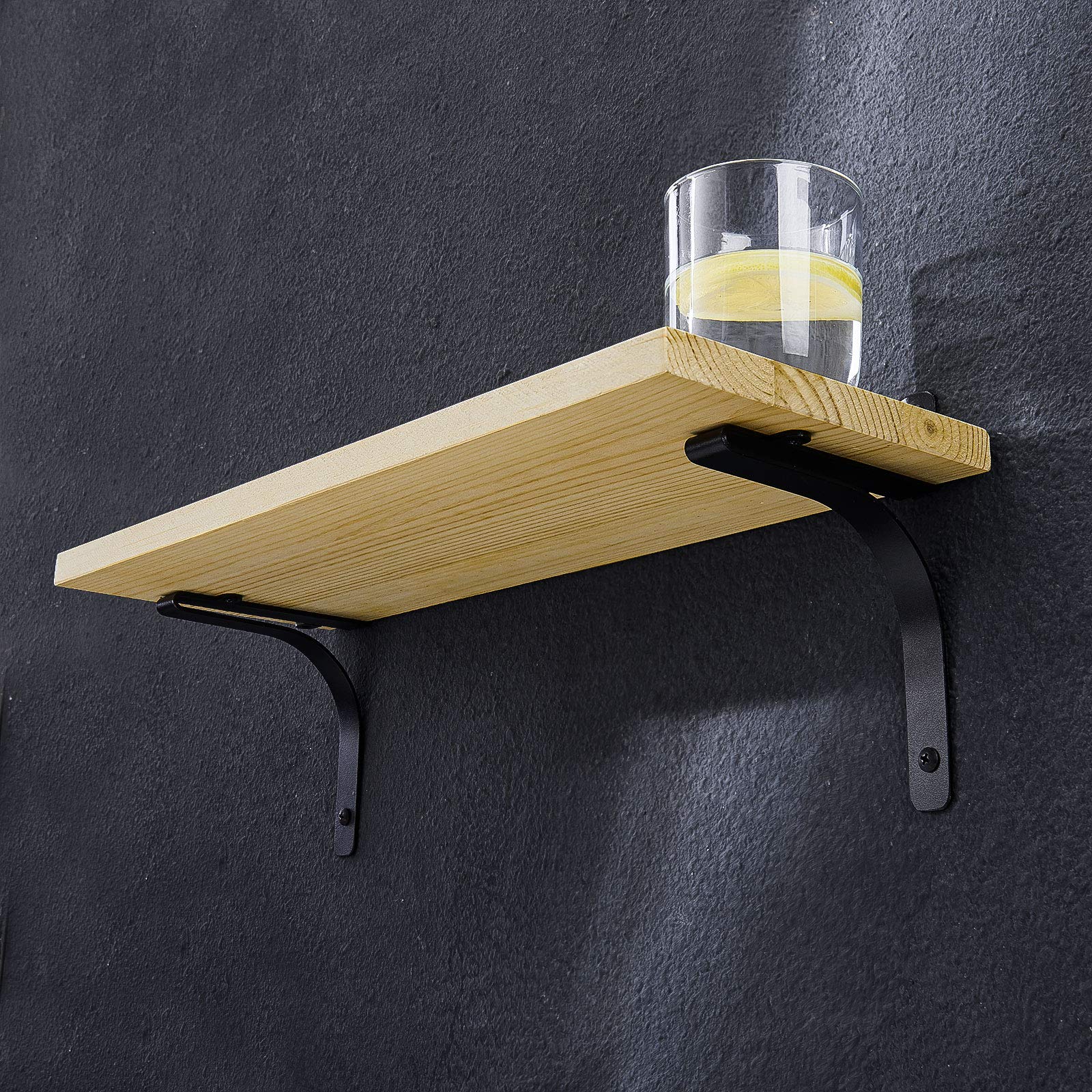 Ophanie Floating Shelves Wall Mounted, Rustic Wood Wall Storage Shelves for Bedroom, Living Room, Bathroom, Kitchen, Office, Set of 3