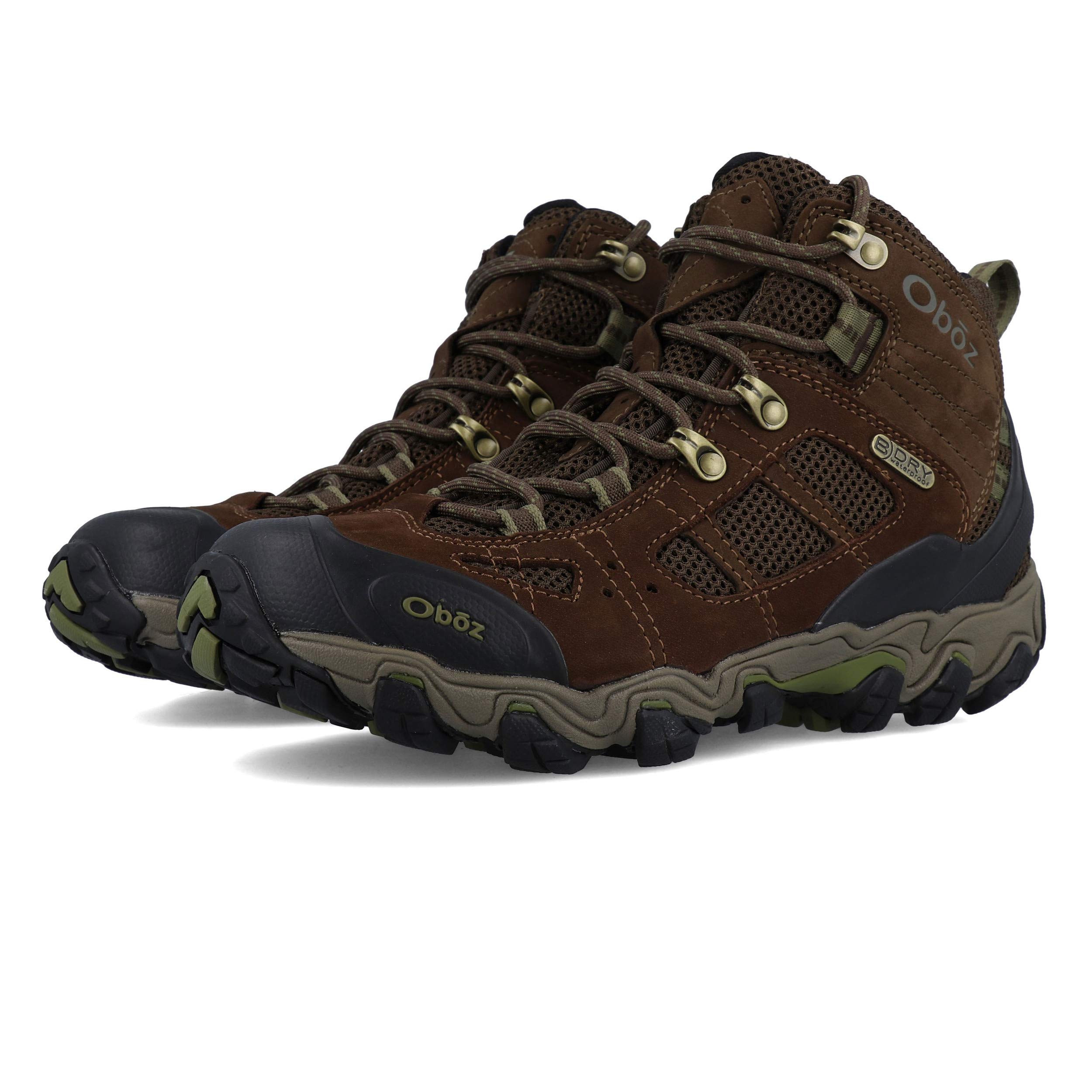 Oboz Bridger Vent Mid B-Dry Slate Brown/Mayfly Green 9 EE - Wide