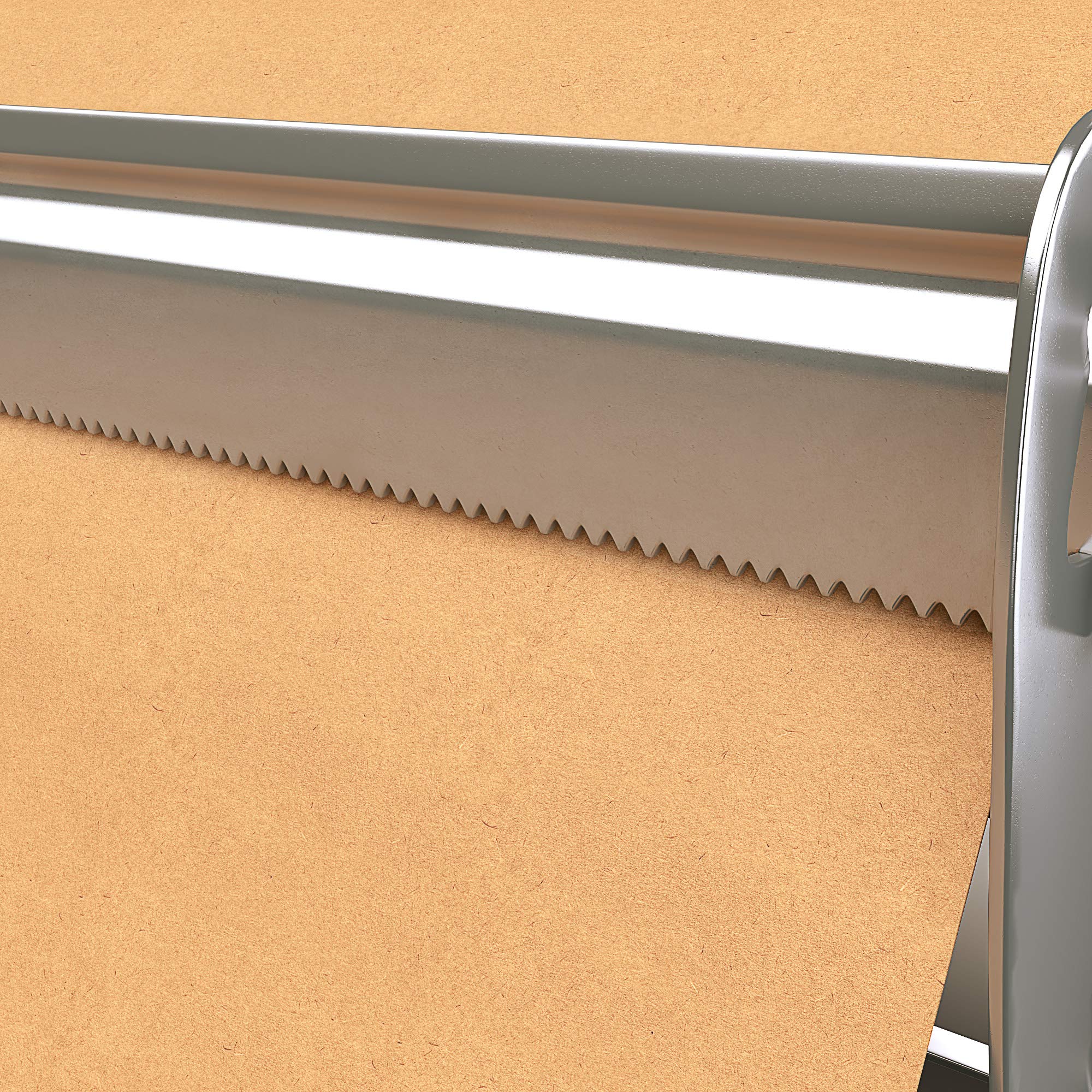 Paper Roll Dispenser and Cutter - Long 24" Roll Paper Holder - Great Butcher Paper Dispenser, Wrapping Paper Cutter, Craft Paper Holder or Vinyl Roll Holder - Wall Mountable