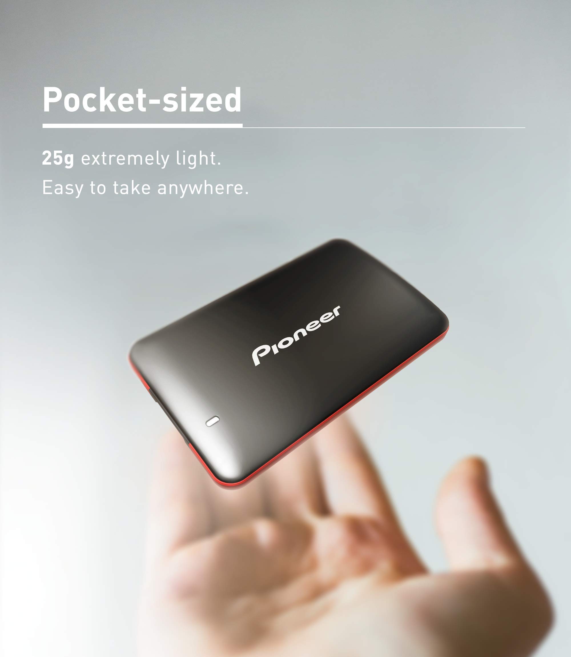 PIONEER 3D NAND External SSD(240 GB)-Portable Solid State Drive USB 3.1 Gen 1 (APS-XS03-240)