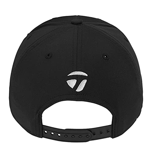 TaylorMade Golf Standard Cage Patch Logo Hat, Black, Medium