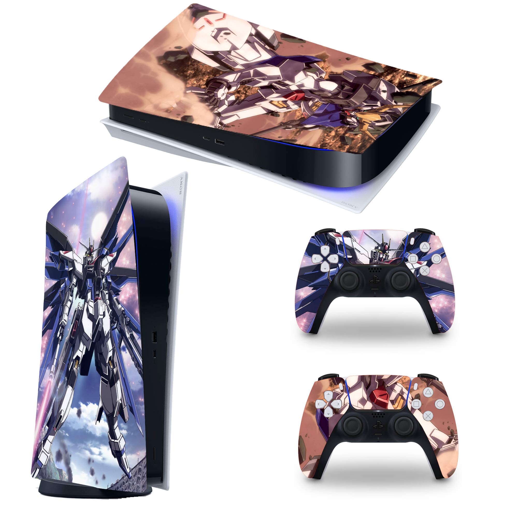 Robot War PS5 Digital Edition Console and Controller Skin Set - Playstation 5 Digital Edition Vinyl
