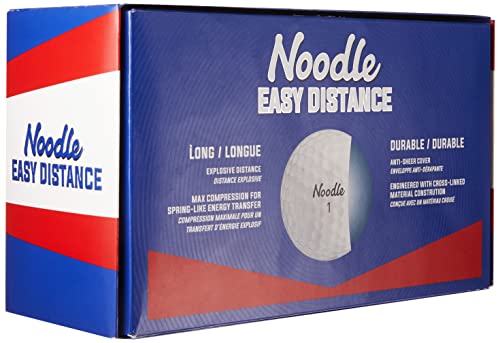 TaylorMade Men's Noodle Easy Distance 30 Ball Pack, White