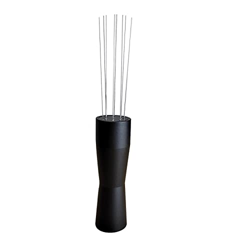 VEPEET Espresso Distribution Tool, Hand Tampers Stirring WDT Tool, Needle Type Distributor, Made of 304 Stainless Steel(Black)