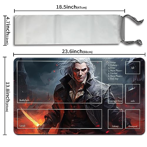 MPLR BOARD GAME Premium Gaming Mat 60 x 35 cm TCG Compatible with OCG CCG RPG MTG Gaming Mat, Mouse Mat Table Mat (Original Game Mat)