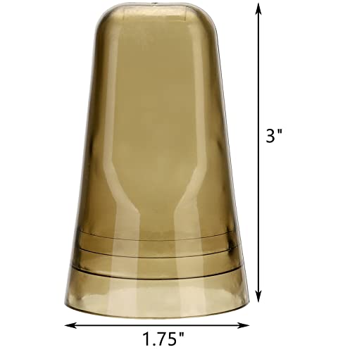 ZEAYEA 24 Pieces Pour Spout Covers, Universal Liquor Pourer Cover, Translucent Liquor Bottle Pour Dispenser Spout Dust Covers, Plastic Pour Dust Caps for Home Kitchen Tools Supplies