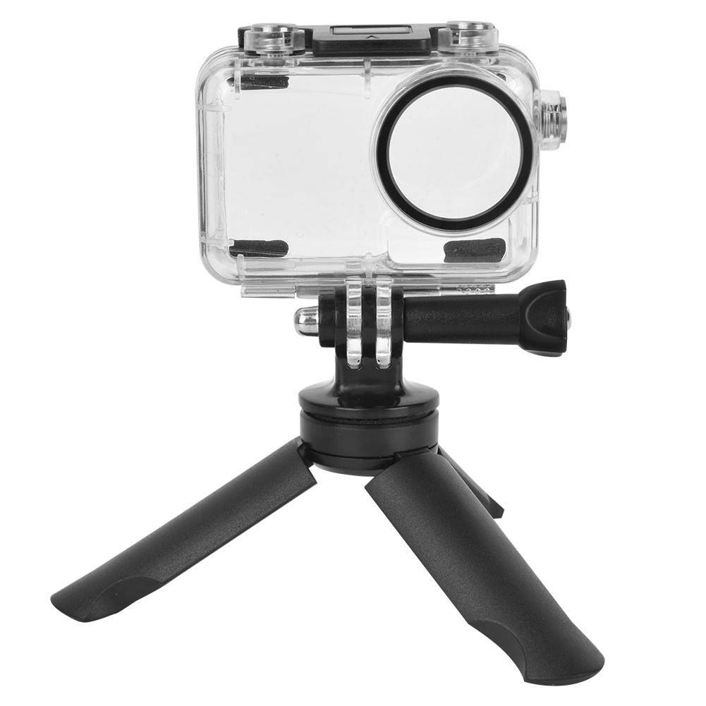 OSMO Waterproof Case, Adjustable Portable Mini Desktop Tripod & Round Waterproof Shell Housing Case for OSMO Action