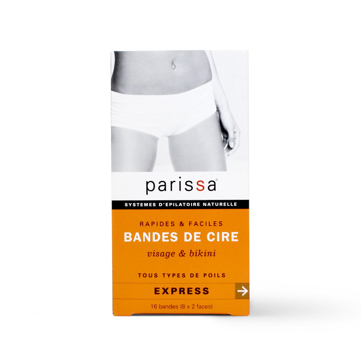 Parissa Face & Bikini Wax Strips (48 strips), 16 Count (Pack of 3)