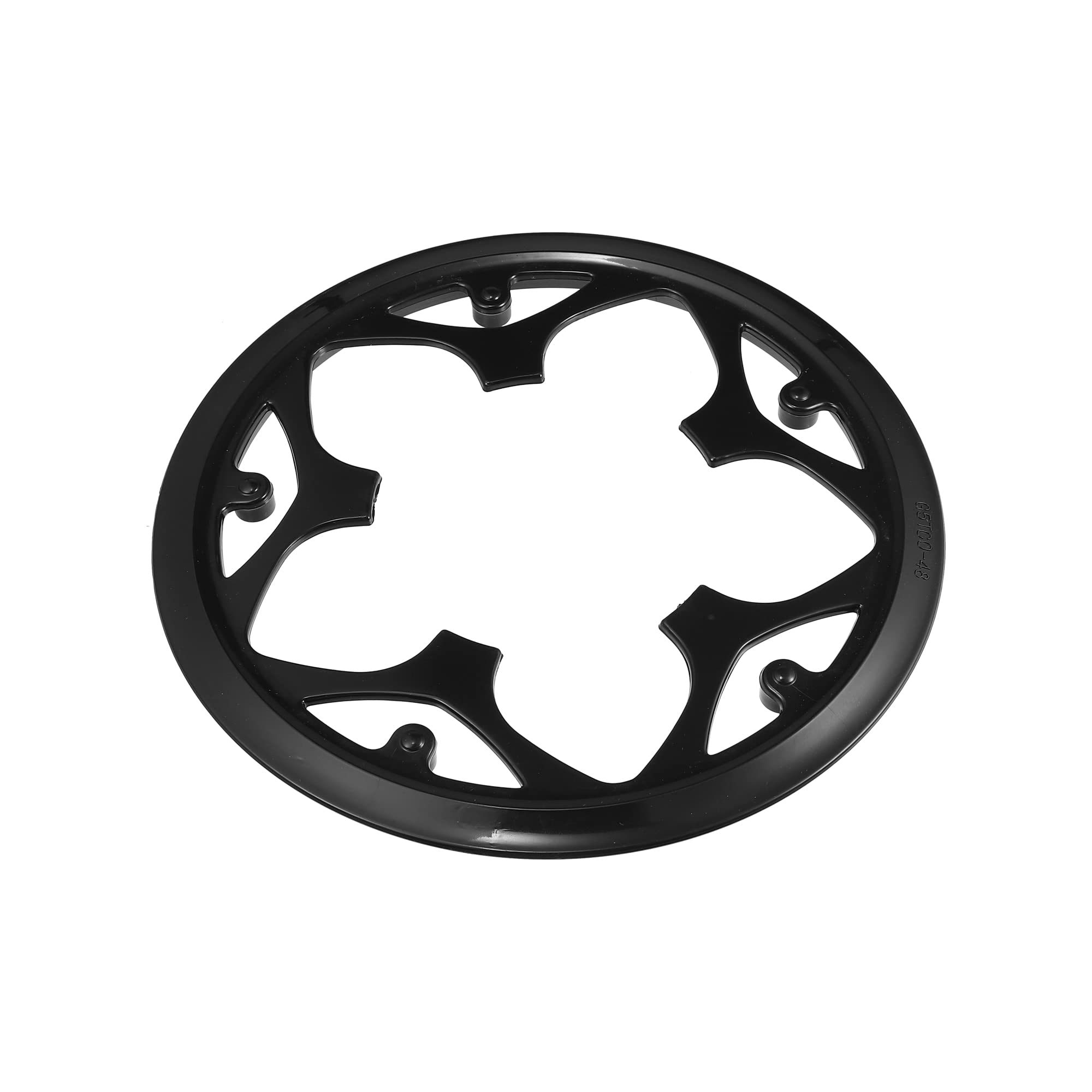 X AUTOHAUX 2pcs 48 Teeth 9.5cm 5 Holes Bicycle Bike Crankset Chain Wheel Cover Chain Wheel Protective Cover Black